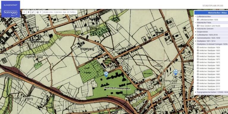 Historische Solinger Stadtpläne im Internet | Das SolingenMagazin